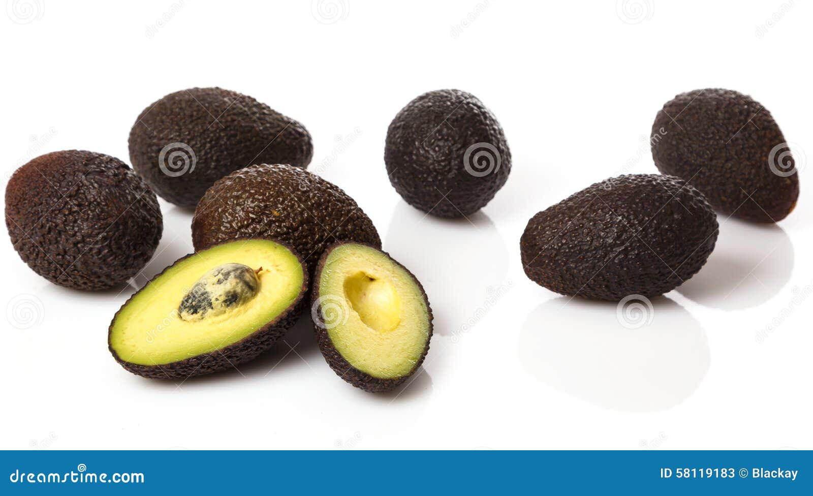 Pile of small avocados stock image. Image of small, isolated - 58119183