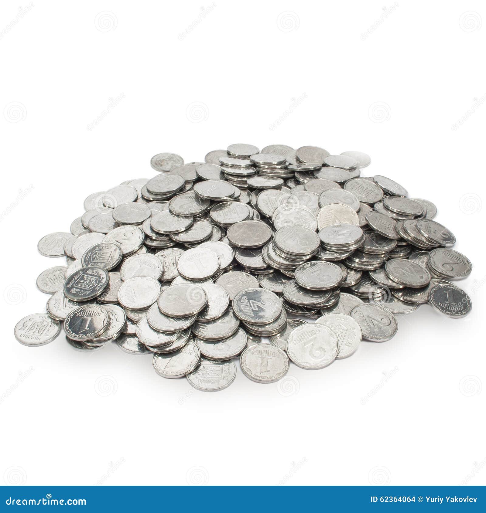Pile of small coins stock photo. Image of consumer, economy - 62364064