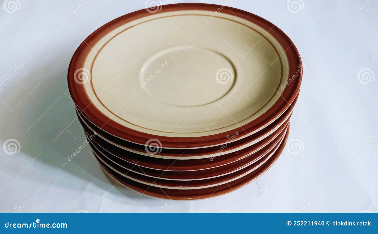 Pile of small plates stock photo. Image of small, piring - 252211940