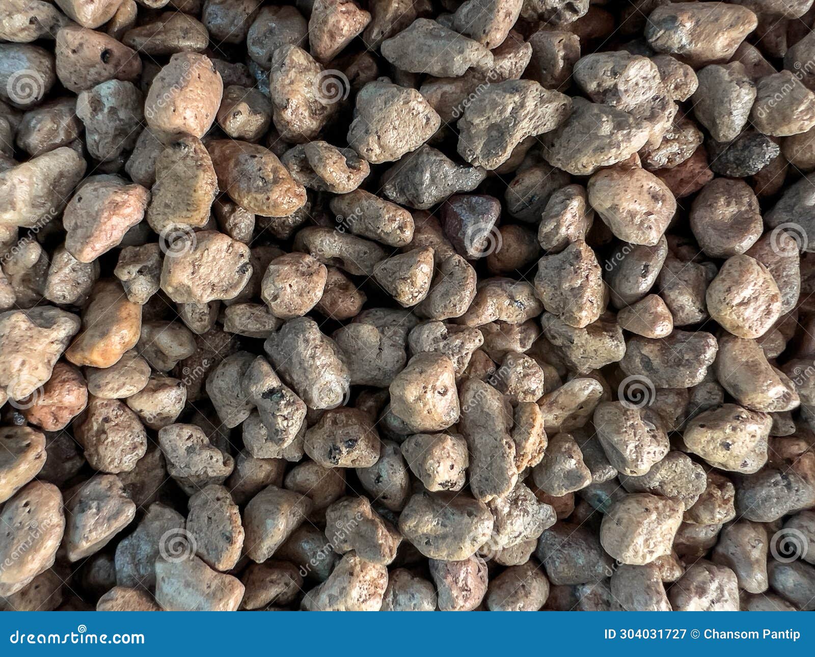 Pile of Small Stone Pebbles or Pumice Volcanic Stone for Background or ...