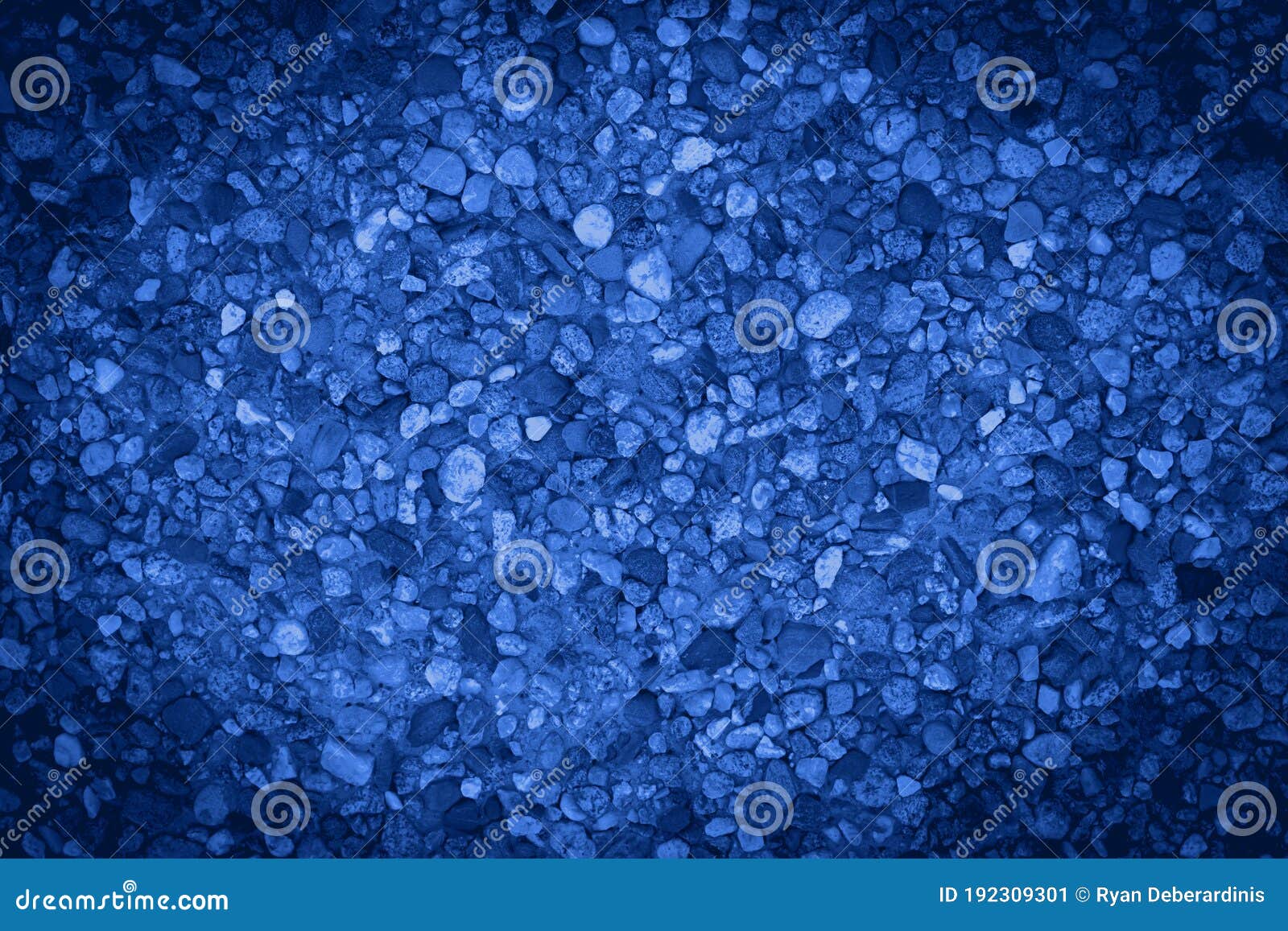 Pile of Small Stones Background Texture with Colorful Blue Overlay ...