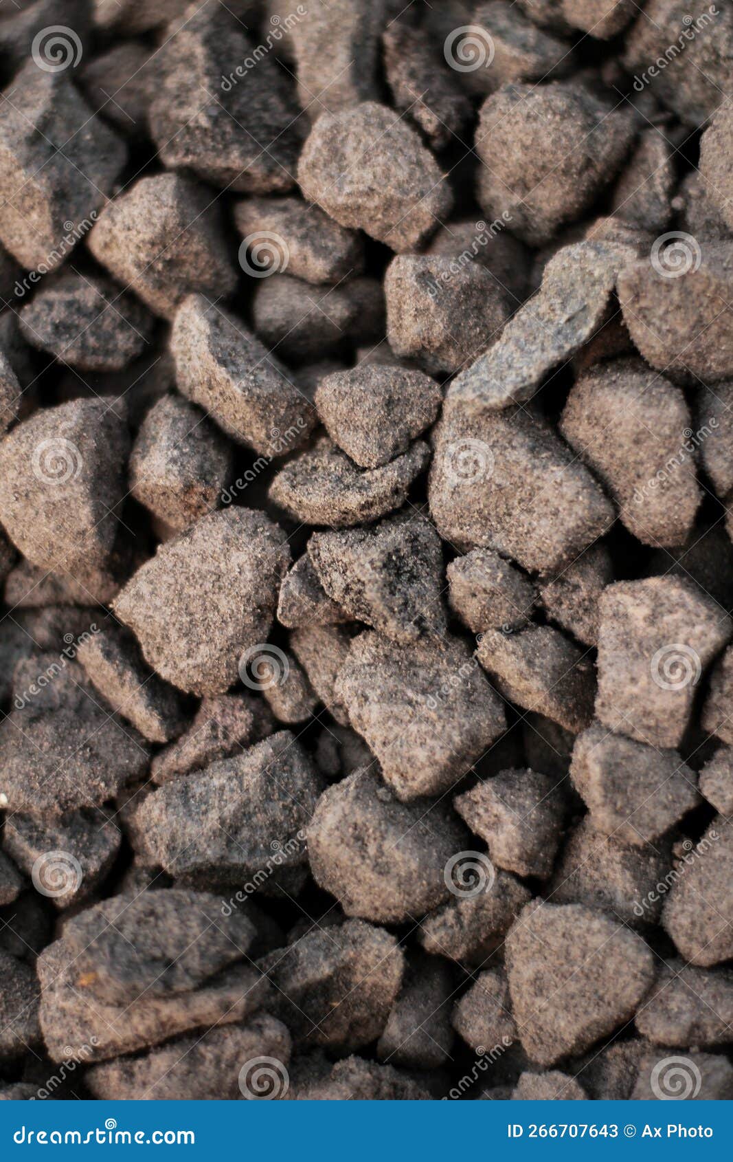 Pile of Small Stones on the Side of the Highway Stock Image - Image of ...