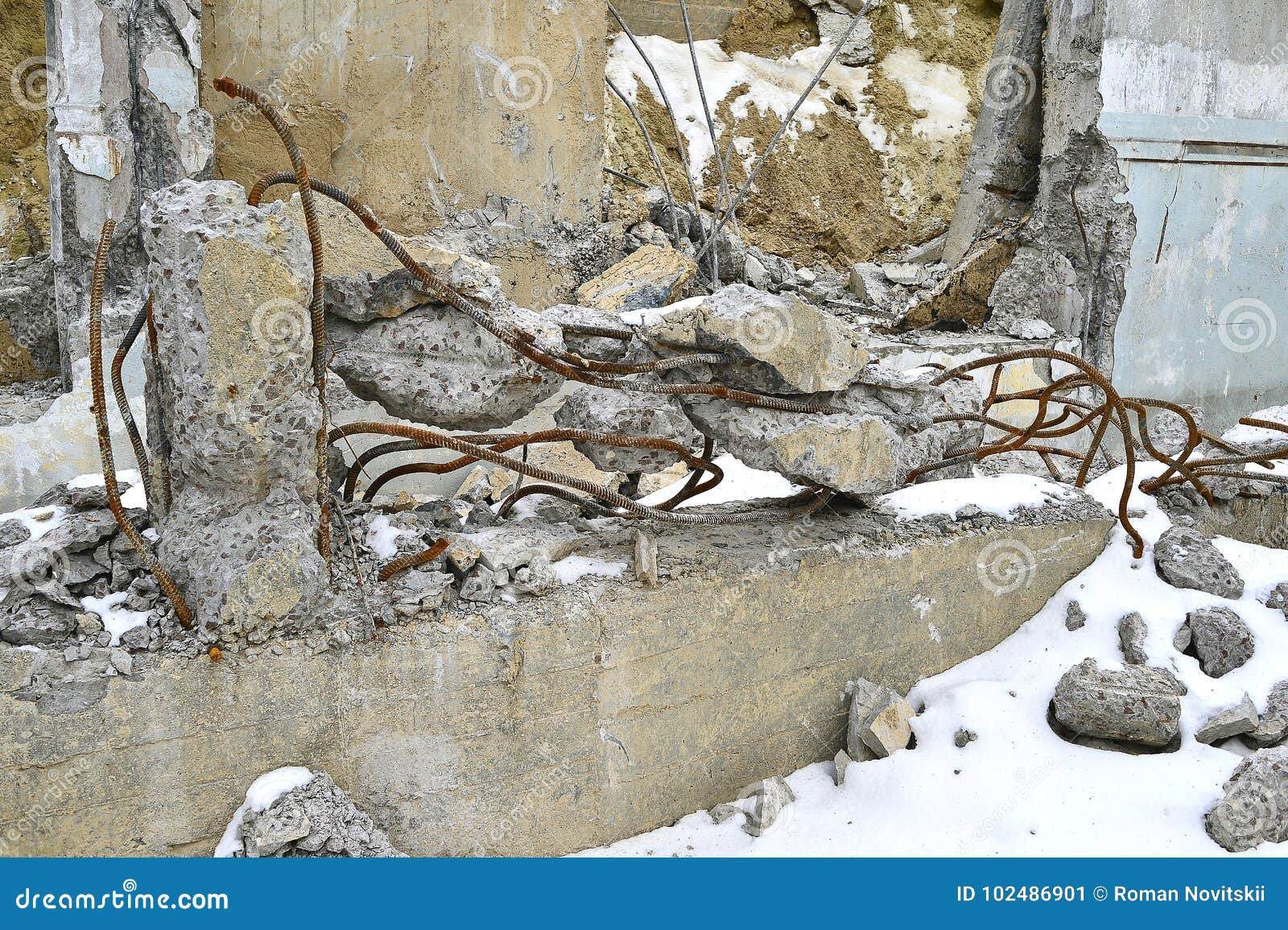 Rubble And Rebar Royalty-Free Stock Photo | CartoonDealer.com #264411