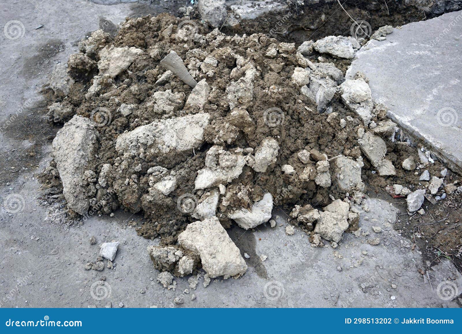 Pile of Soil in the Construction Site, Pollution of the Environment ...