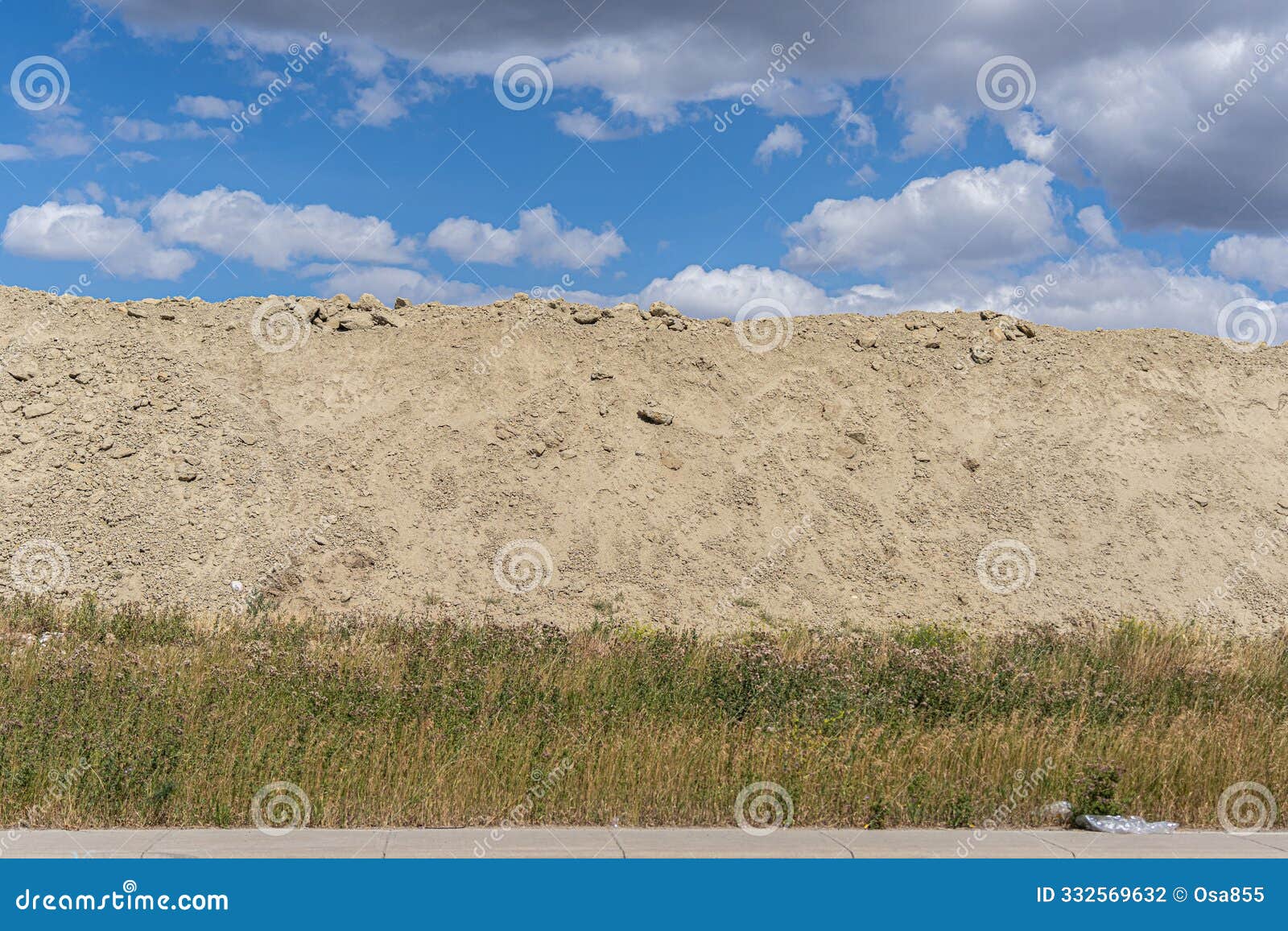 Pile of Soil Earth at a Construction Building Site Stock Photo - Image ...
