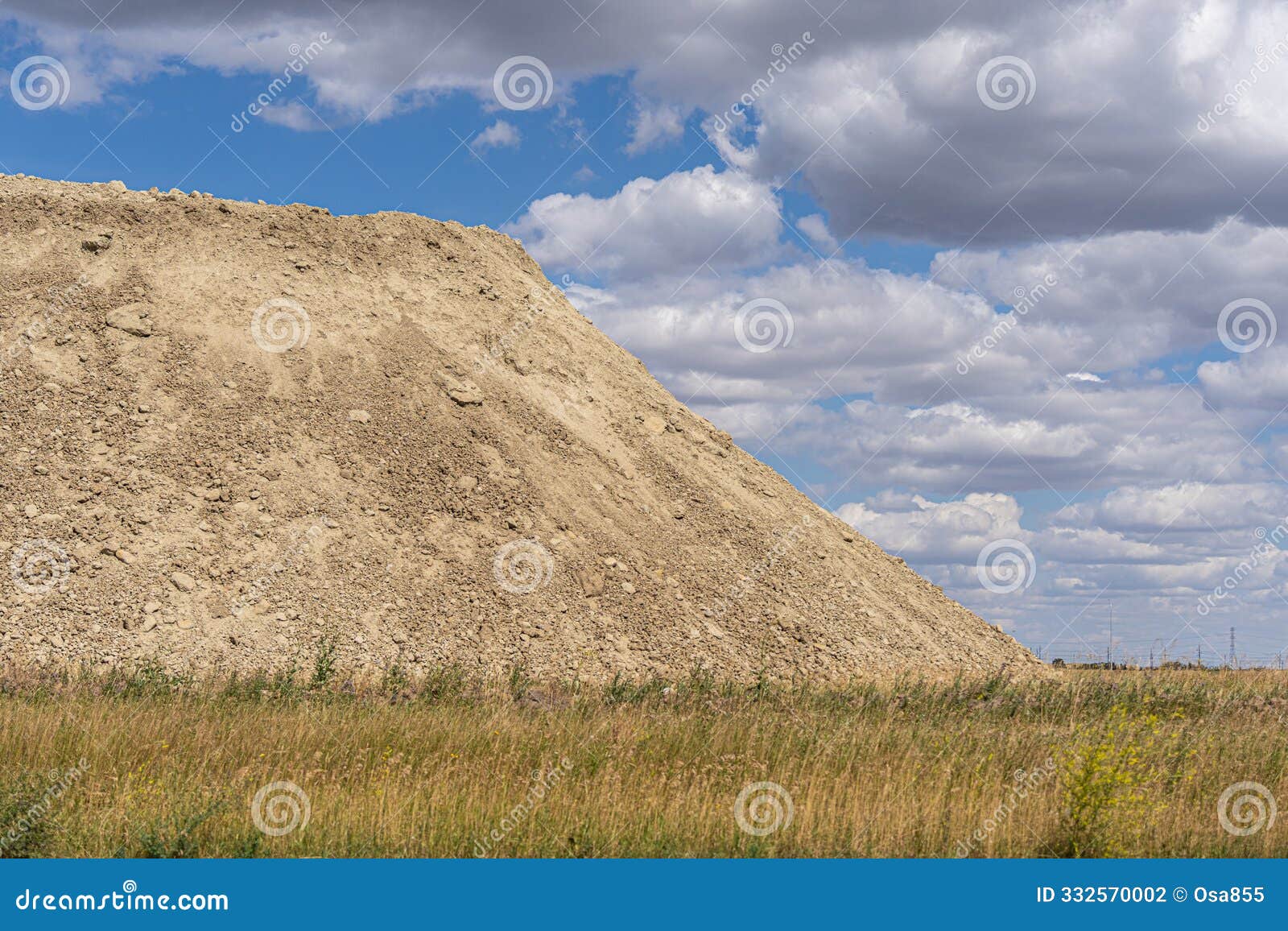 Pile of Soil Earth at a Construction Building Site Stock Photo - Image ...