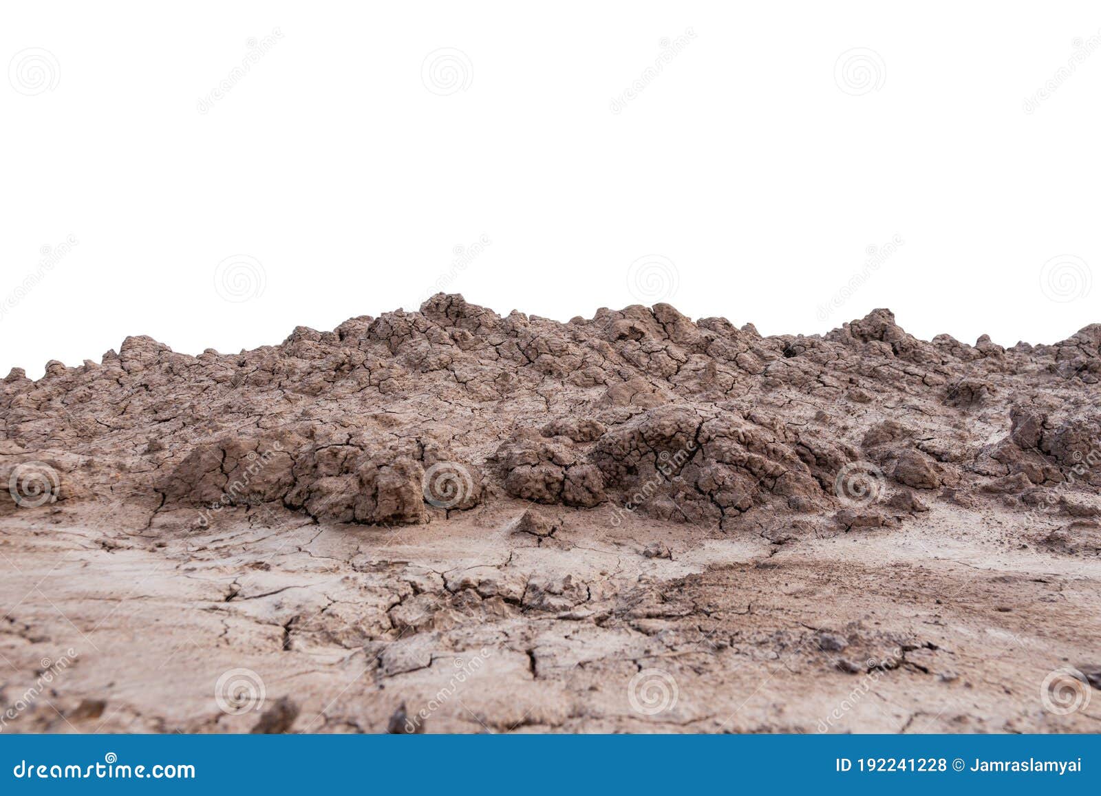 Pile Of Soil Isolated On White Background Stock Photography ...