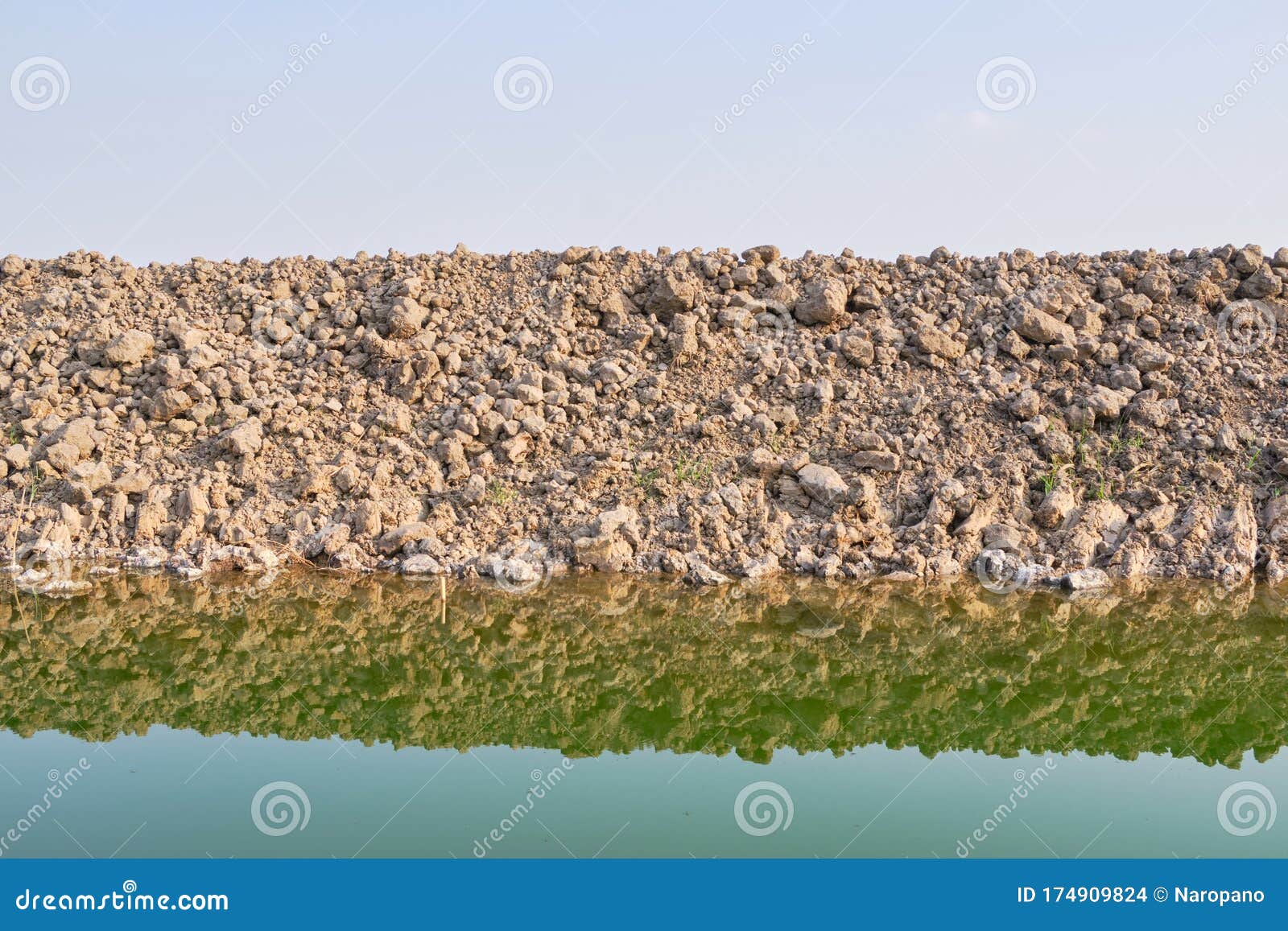 Pile of Soil, Mound and Water Stock Photo - Image of soil, growth ...