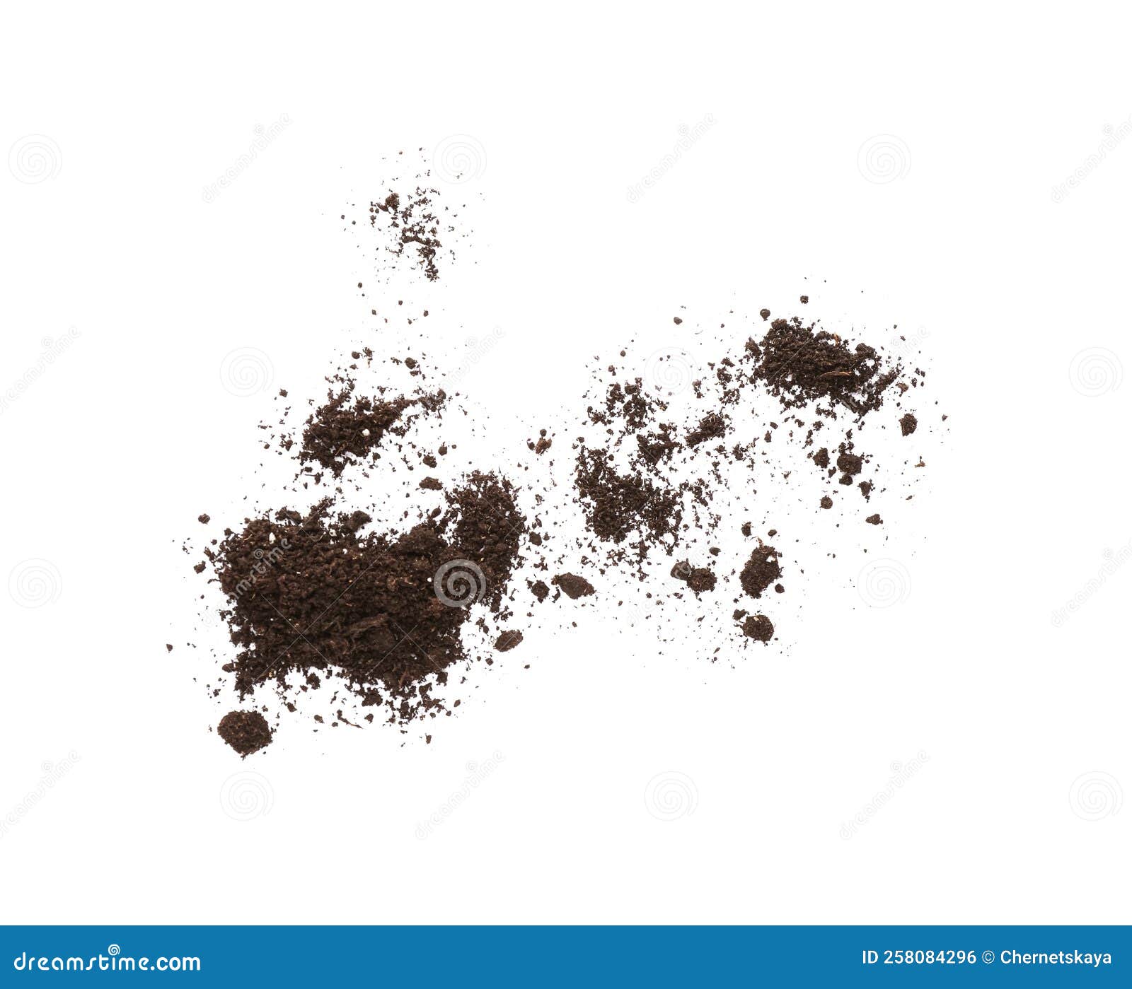 Pile of Soil on White Background, Top View. Fertile Ground Stock Photo ...