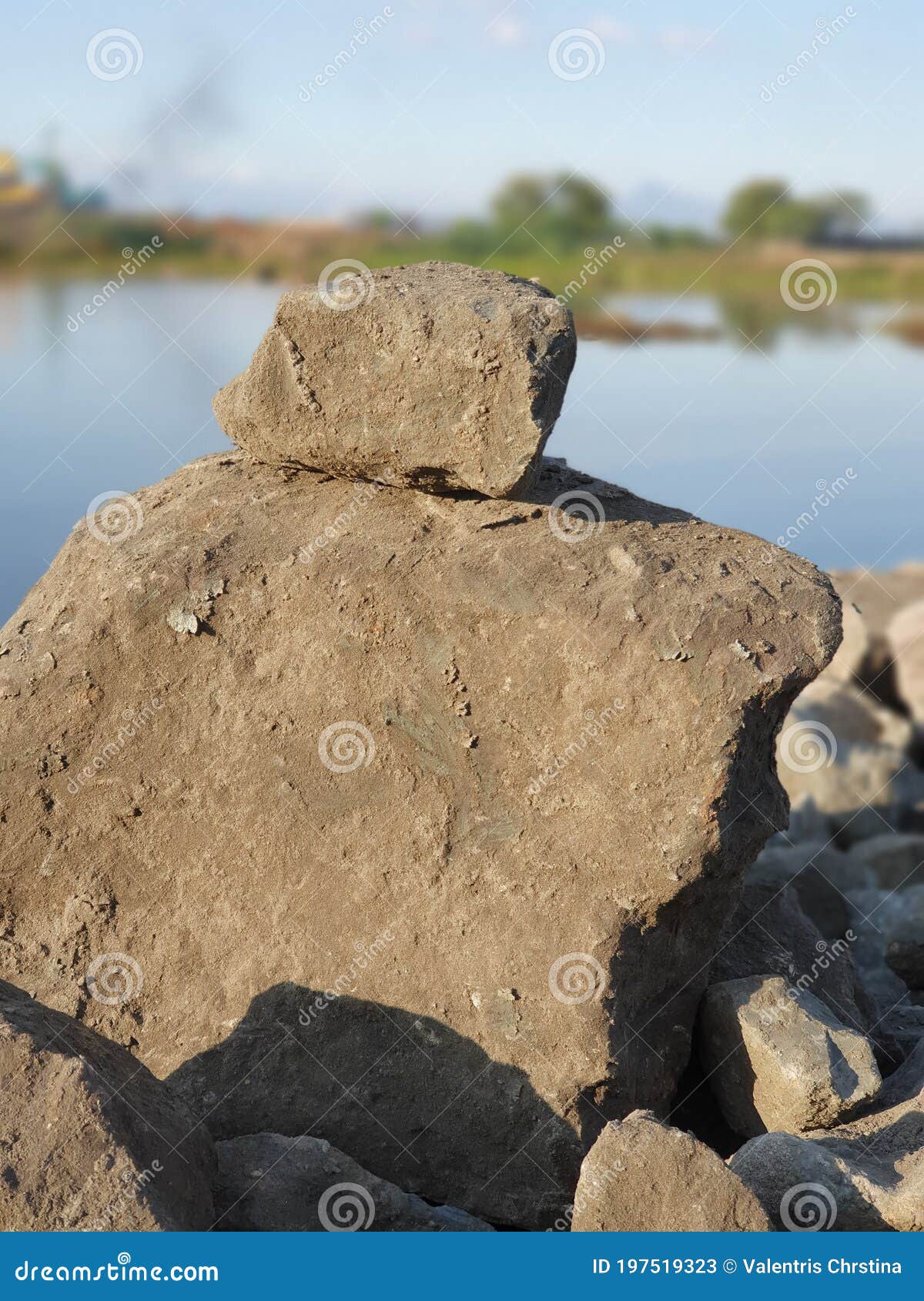 Pile of solid stone stock image. Image of branch, wood - 197519323
