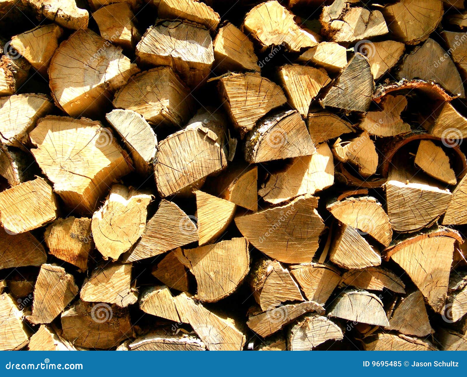 Pile of split firewood stock image. Image of pine, stack - 9695485