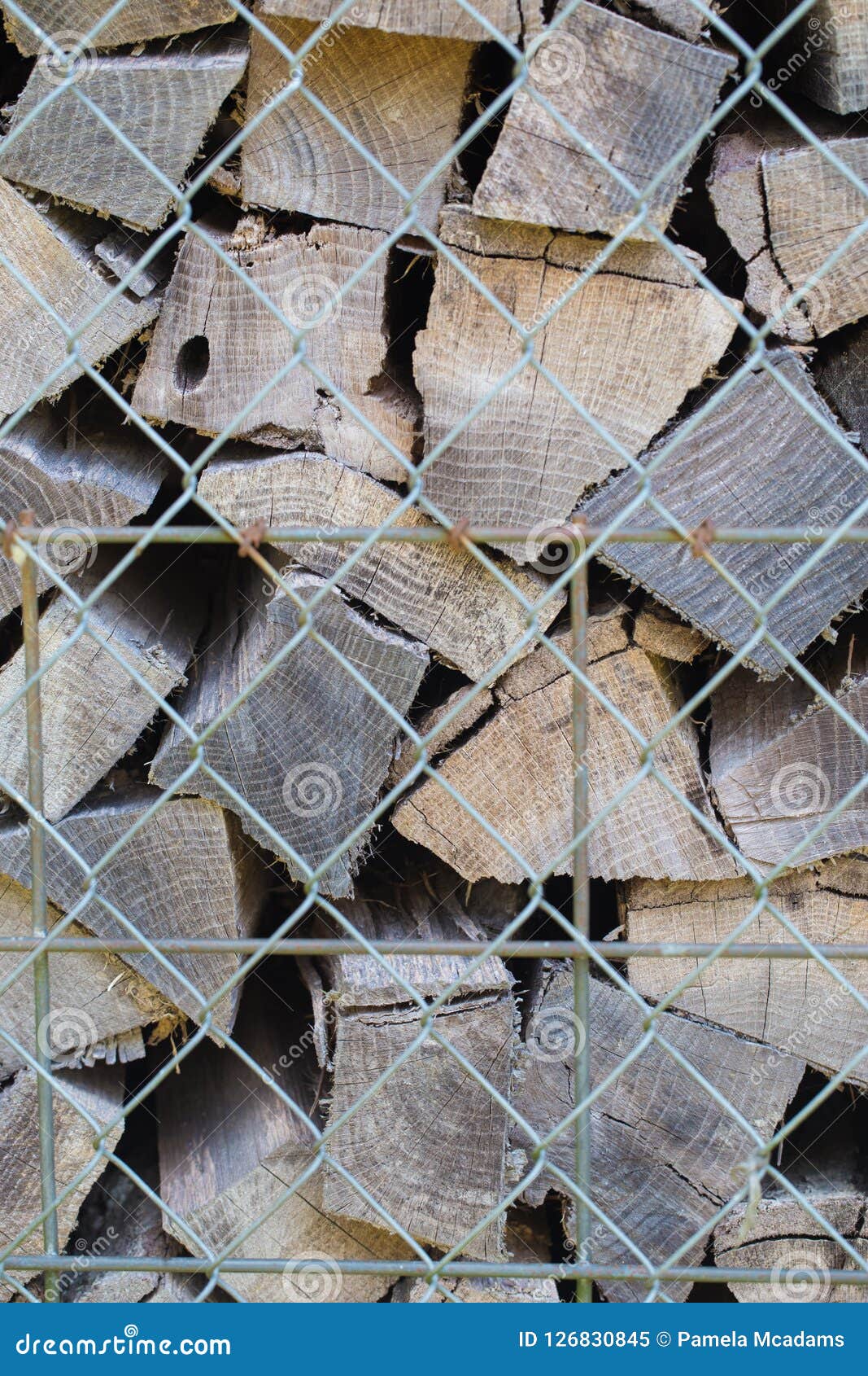 Pile of Split Logs for a Wood Burning Fire Place Stock Image - Image of ...