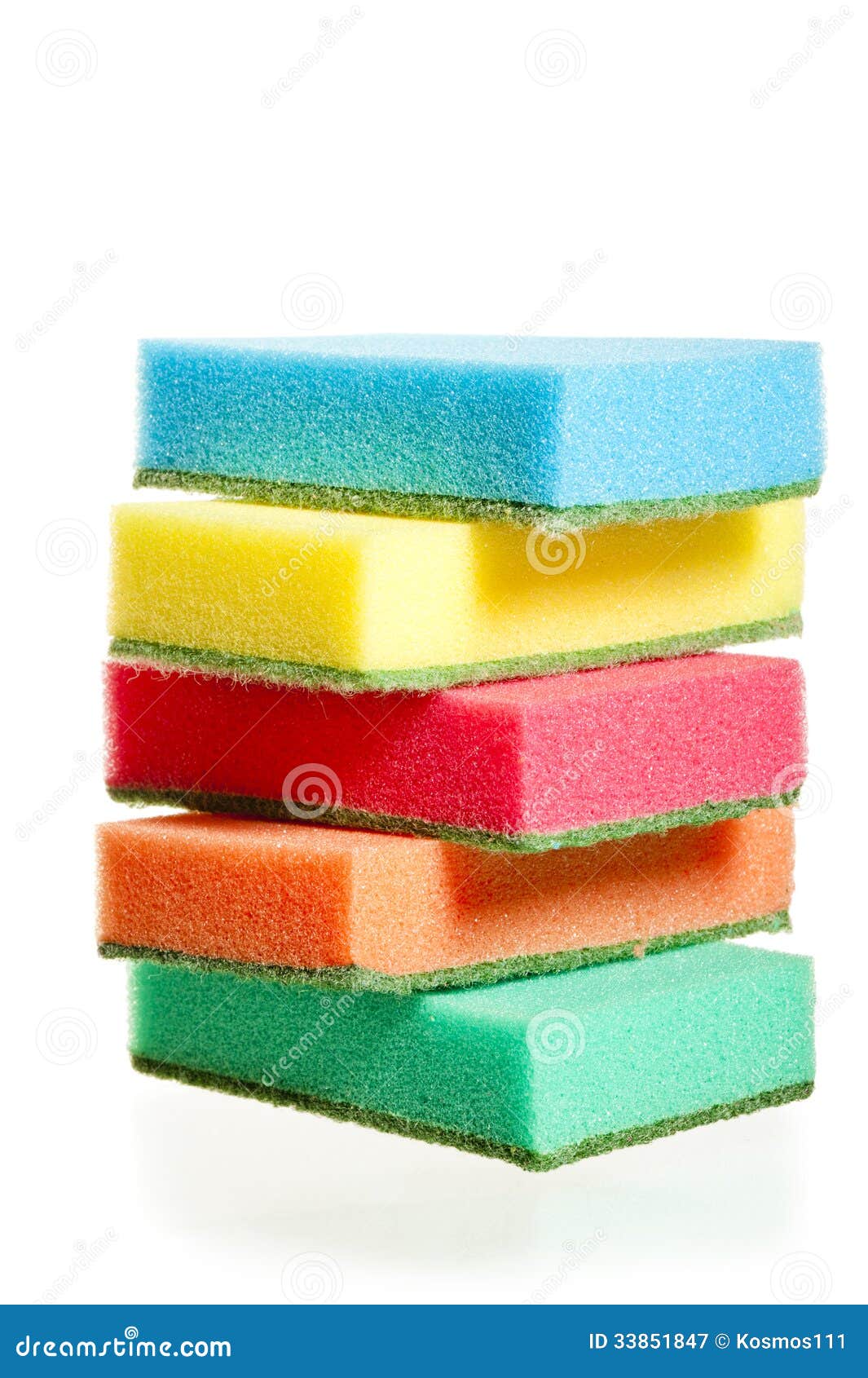 A Pile of Sponges for Washing Dishes of Different Colors Stock Image ...
