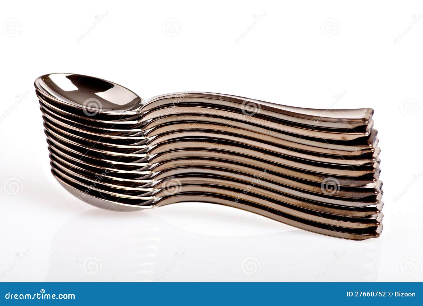 Pile of spoons stock photo. Image of group, empty, restaurant - 27660752
