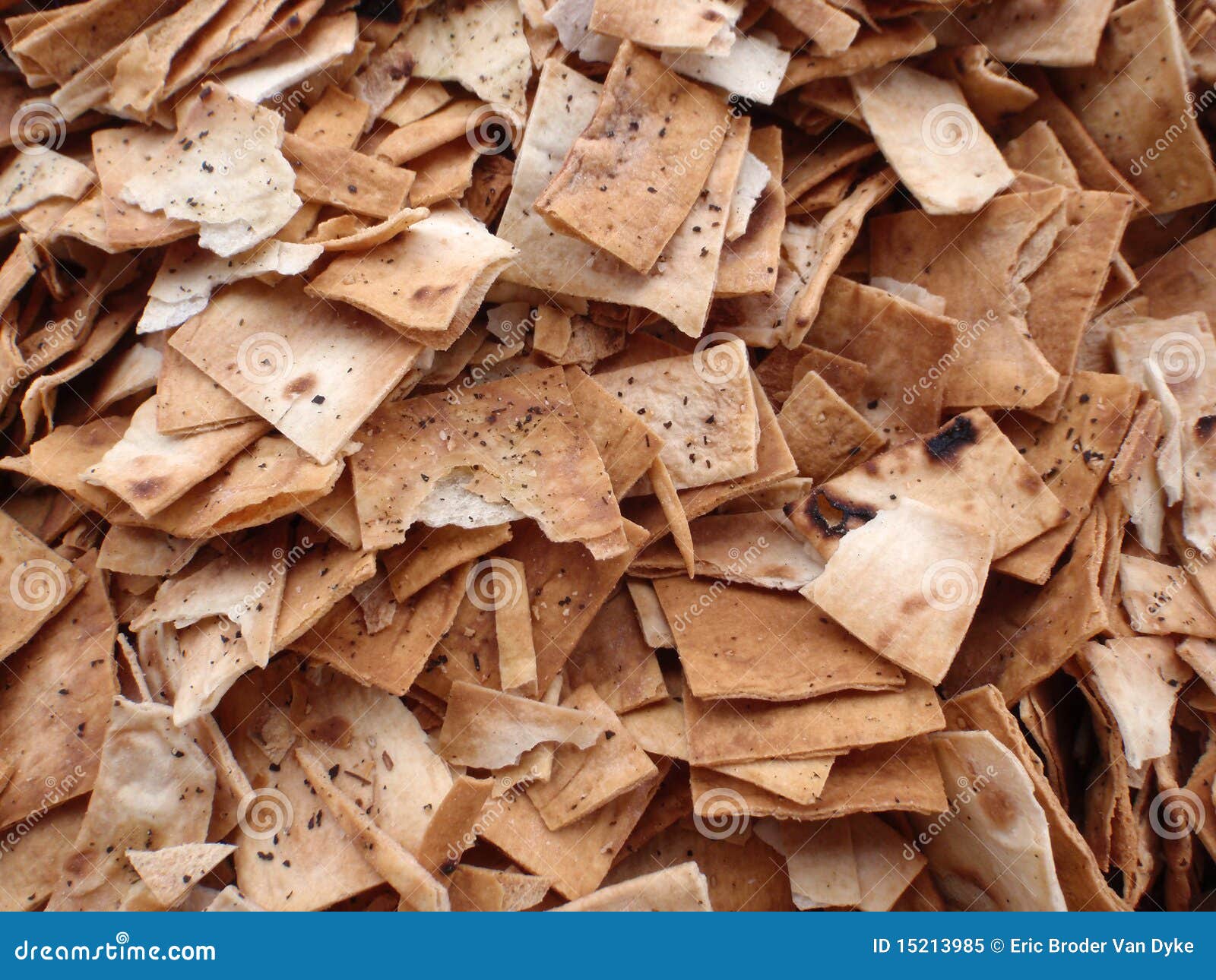 Pile of Square and Broken Pita Chips Stock Image - Image of home, chips ...