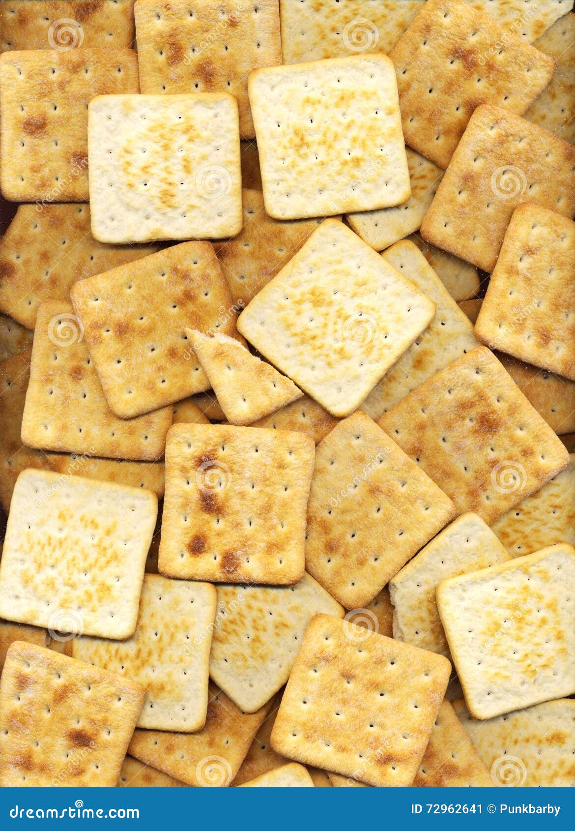 Pile Of Square Salty Crackers Background. Many Baked Graham Crackers ...