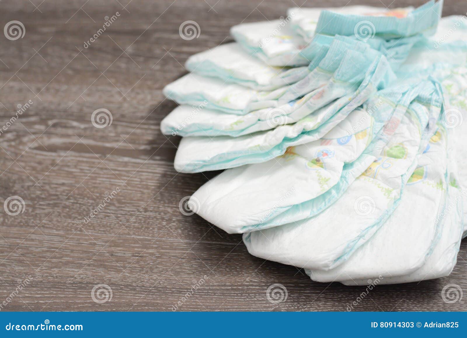 Pile or Stack of Baby Diapers Stock Image - Image of pile, hygiene ...