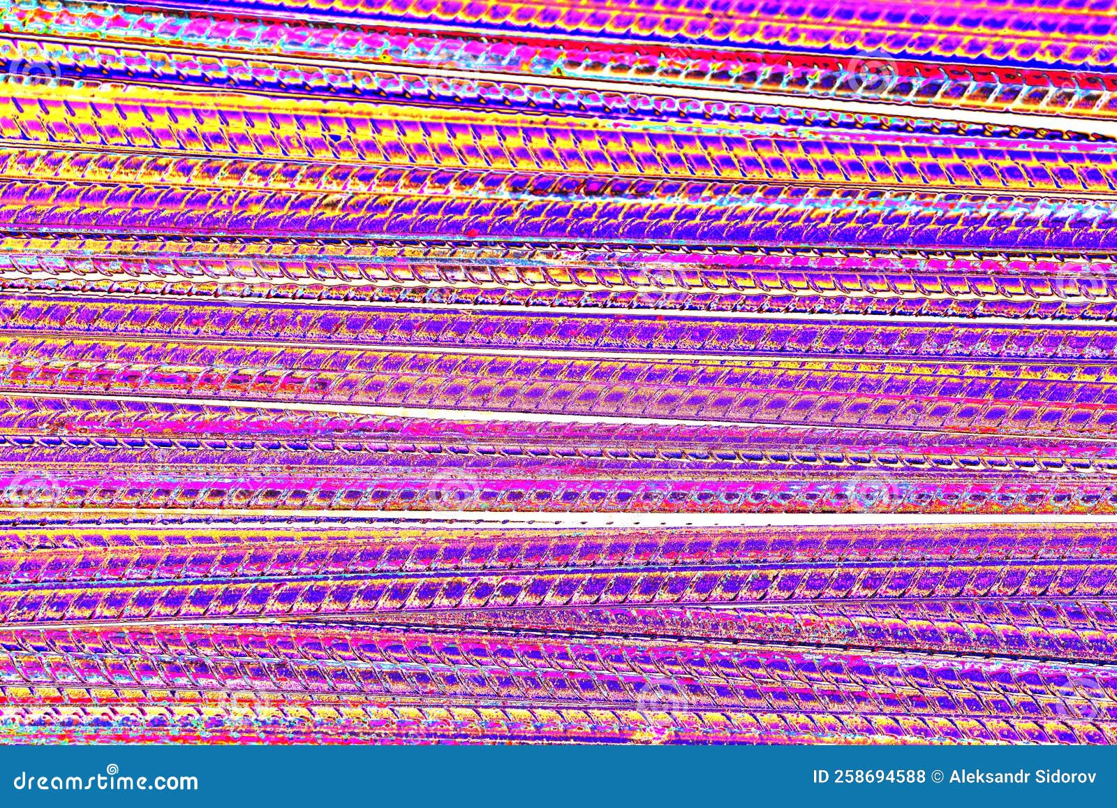 Pile of Steel Reinforcement. Pile of Steel Bars for Use in Construction ...