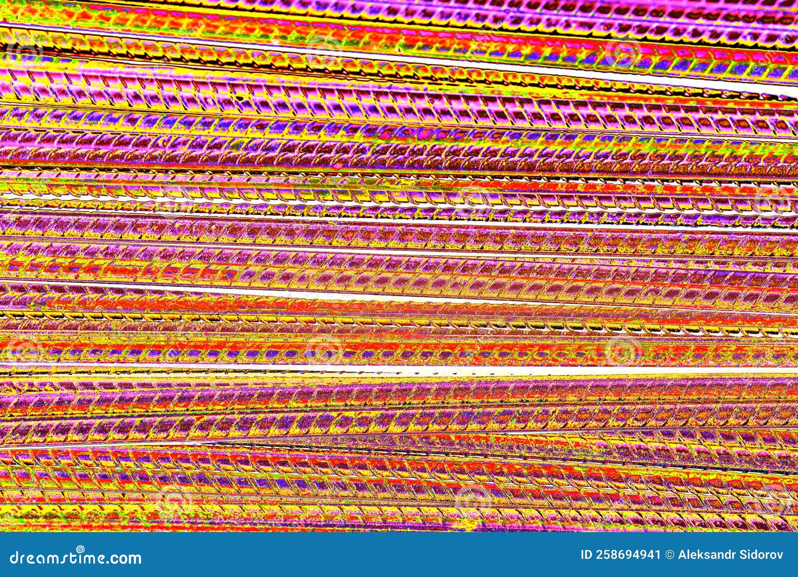 Pile of Steel Reinforcement. Pile of Steel Bars for Use in Construction ...