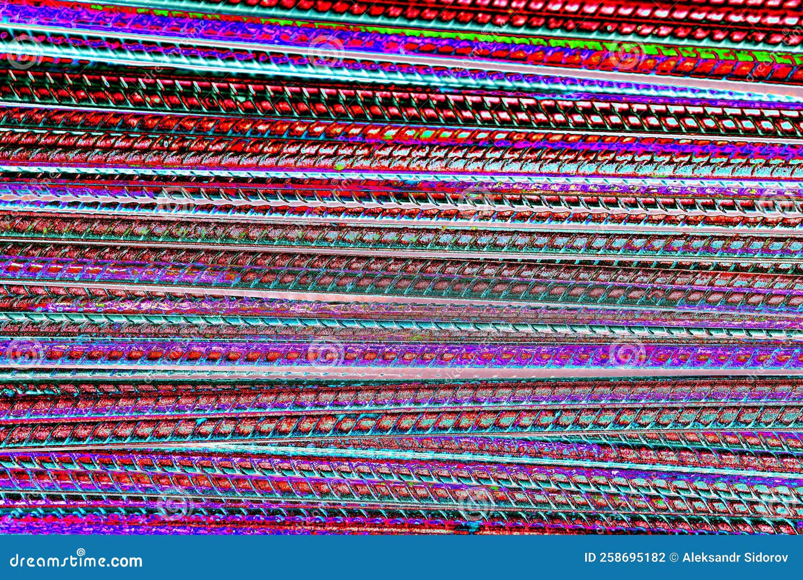 Pile of Steel Reinforcement. Pile of Steel Bars for Use in Construction ...