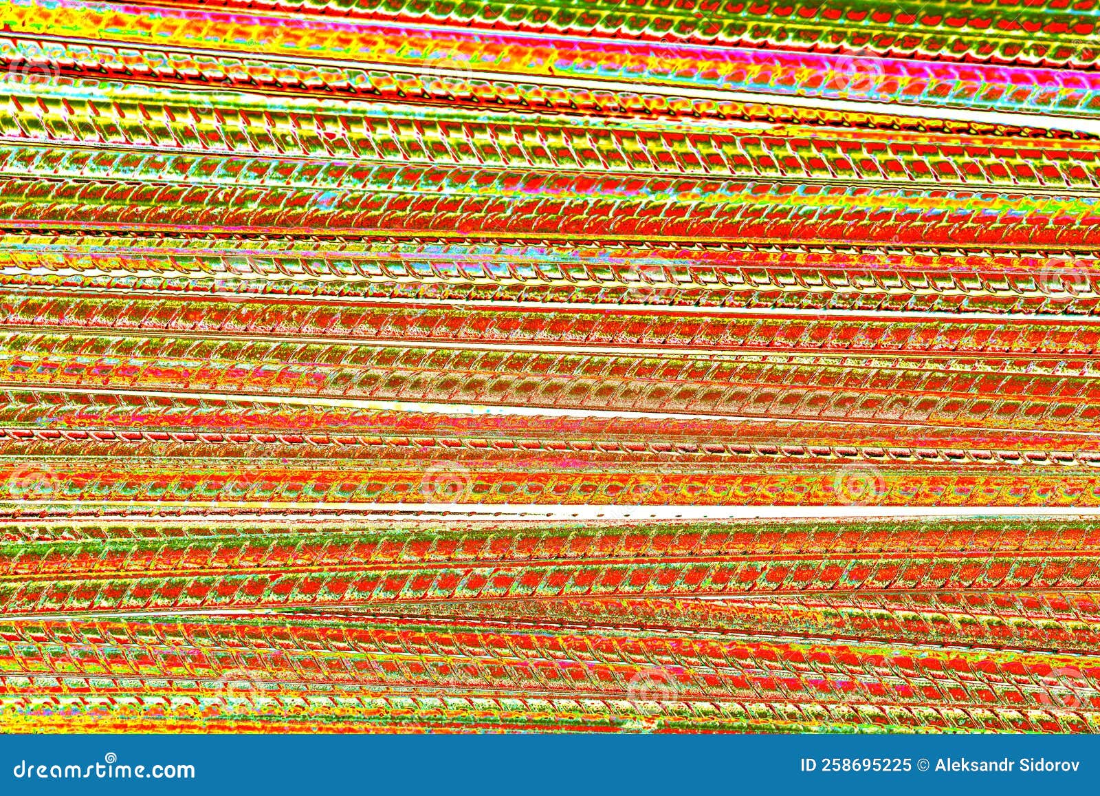 Pile of Steel Reinforcement. Pile of Steel Bars for Use in Construction ...