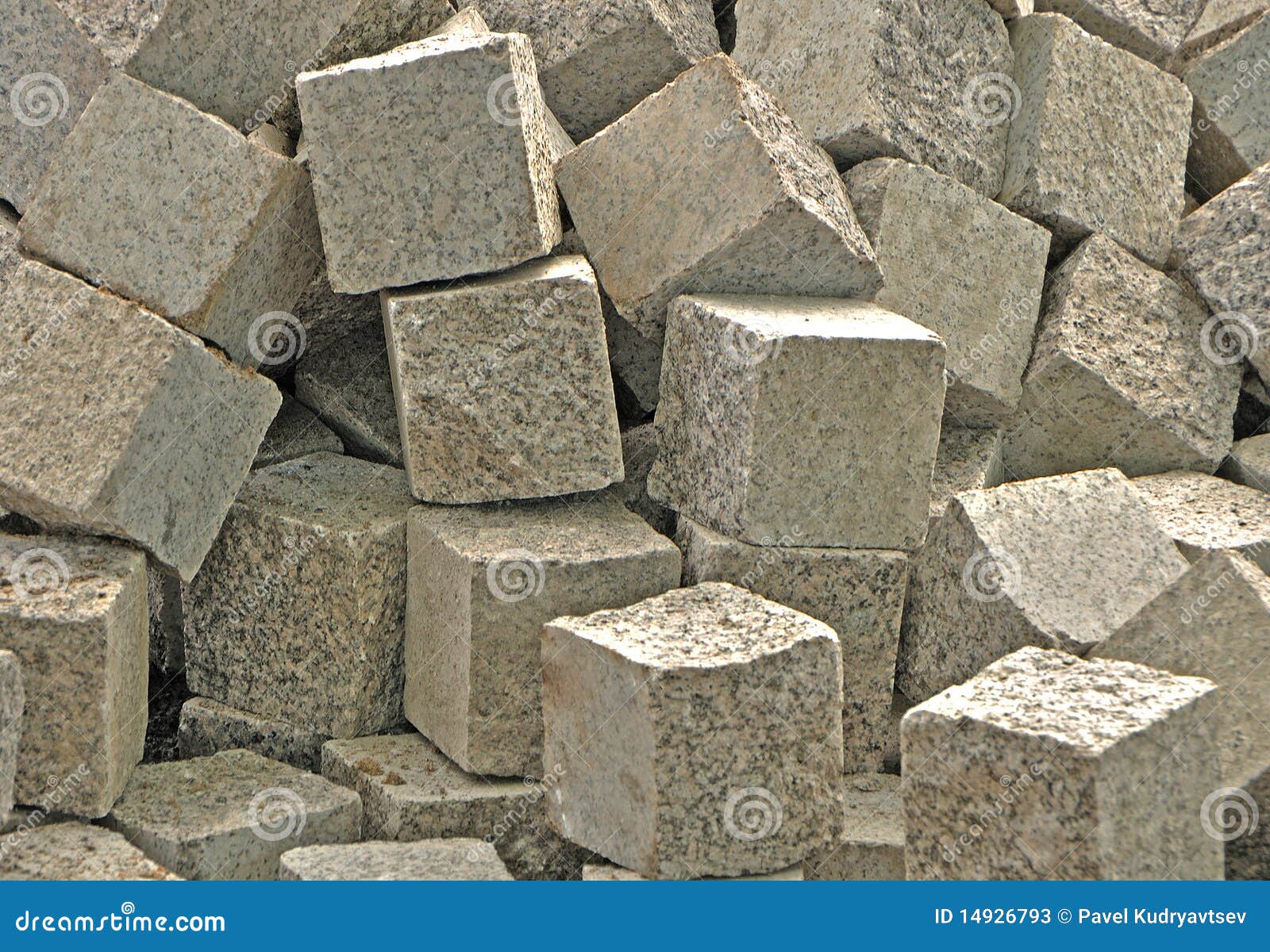 Pile of stone blocks stock image. Image of abstract, gray - 14926793