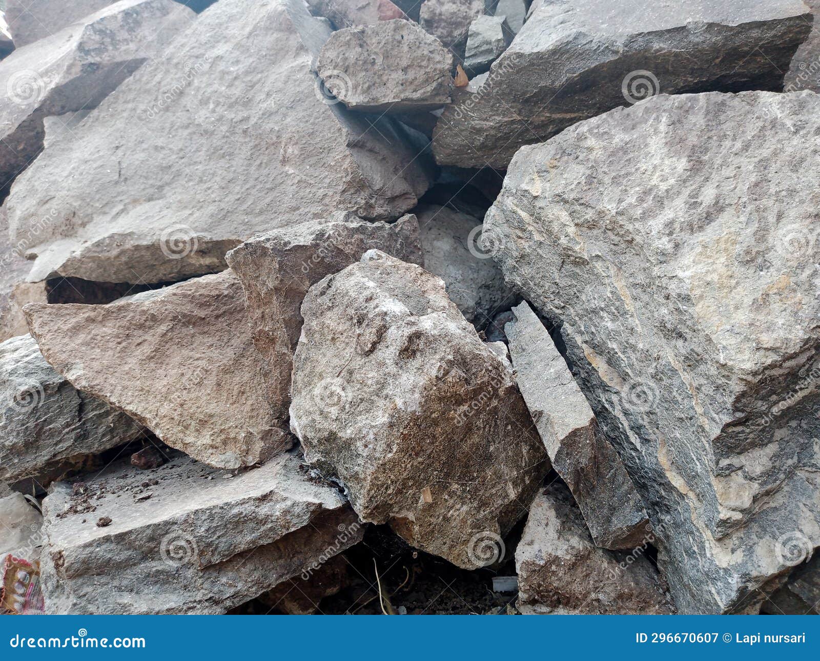 Pile of Stones As Building Material Stock Image - Image of stones, hard ...