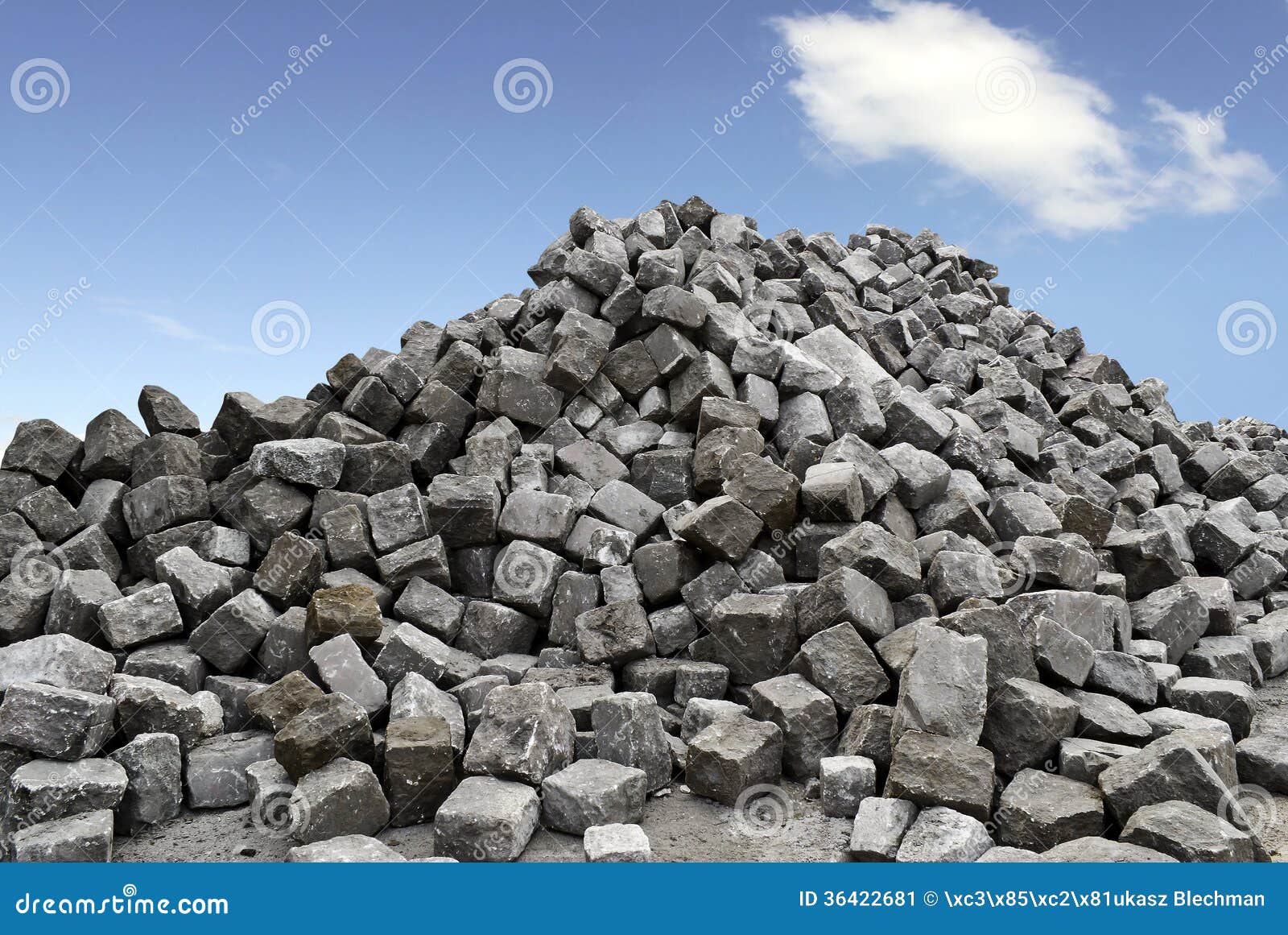 Pile of Stones stock image. Image of mound, cube, clouds - 36422681
