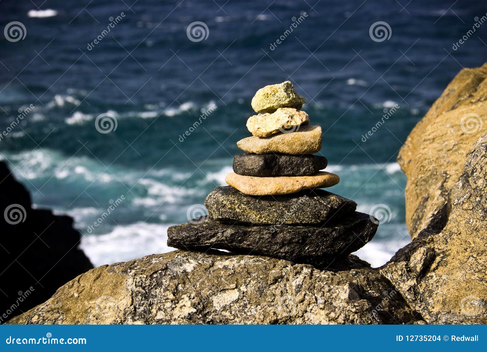 Pile of Stones on Rock stock photo. Image of outdoor - 12735204