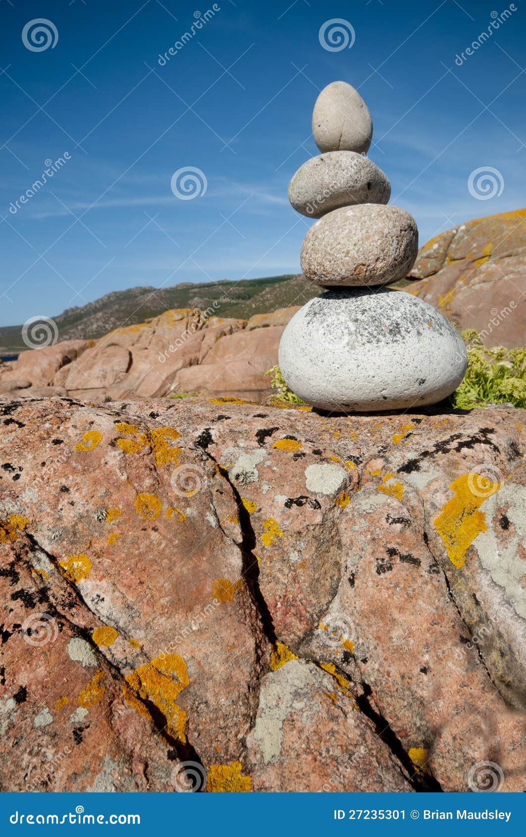 Pile of stones by the sea. stock image. Image of shape - 27235301