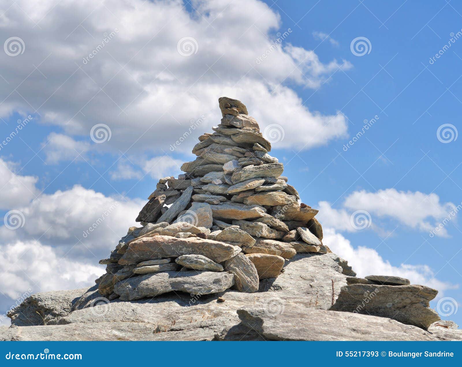 Pile of stones stock image. Image of cairn, marking, stones - 55217393