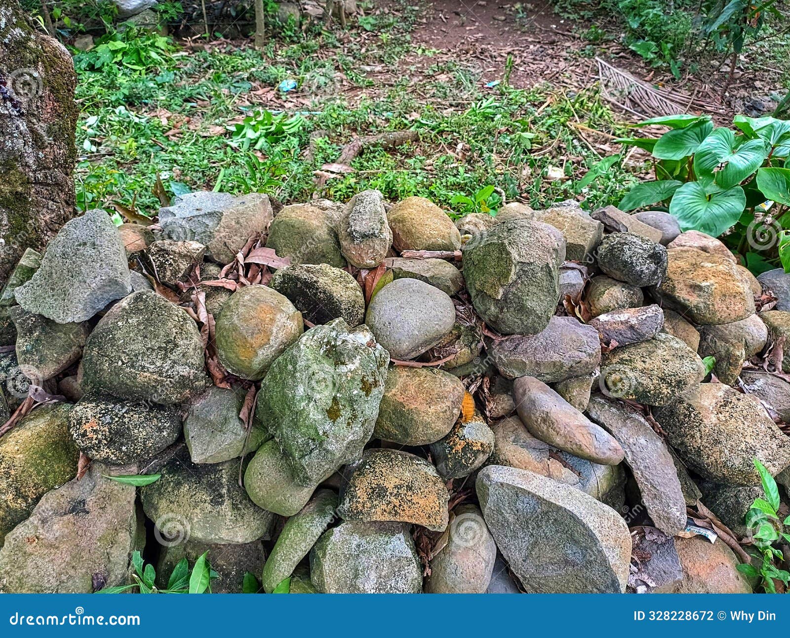 A Pile of Stones with Various Shapes and Sizes. Stock Photo - Image of ...