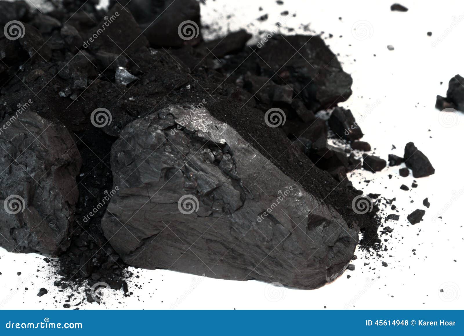 Pile of Sub-Bituminous Coal on White Background Stock Photo - Image of ...