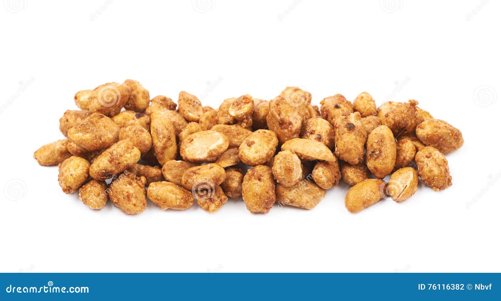 Pile of Sugar Coated Peanuts Isolated Stock Photo - Image of delicious ...