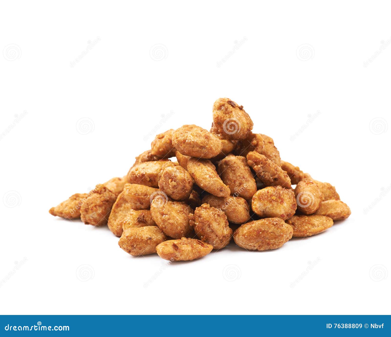 Pile of Sugar Coated Peanuts Isolated Stock Image - Image of color ...