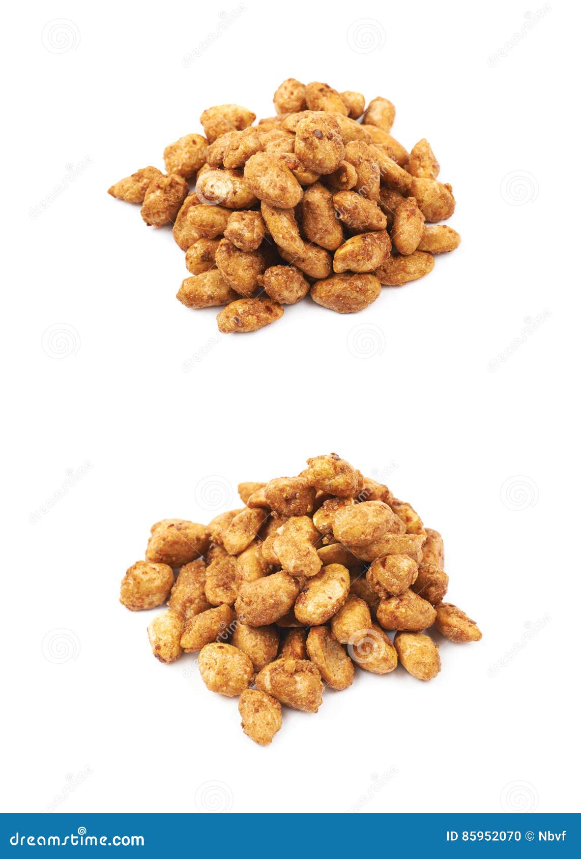 Pile of Sugar Coated Peanuts Isolated Stock Photo - Image of delicious ...