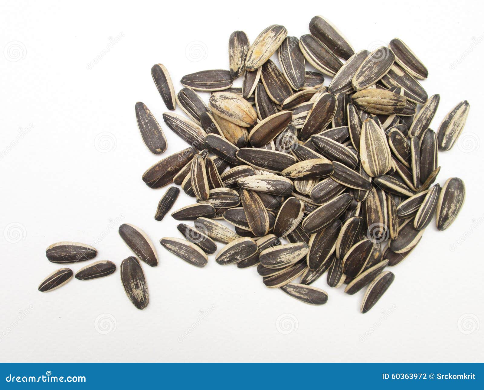 A Pile of Sunflower Seeds Isolated Stock Photo - Image of agriculture ...