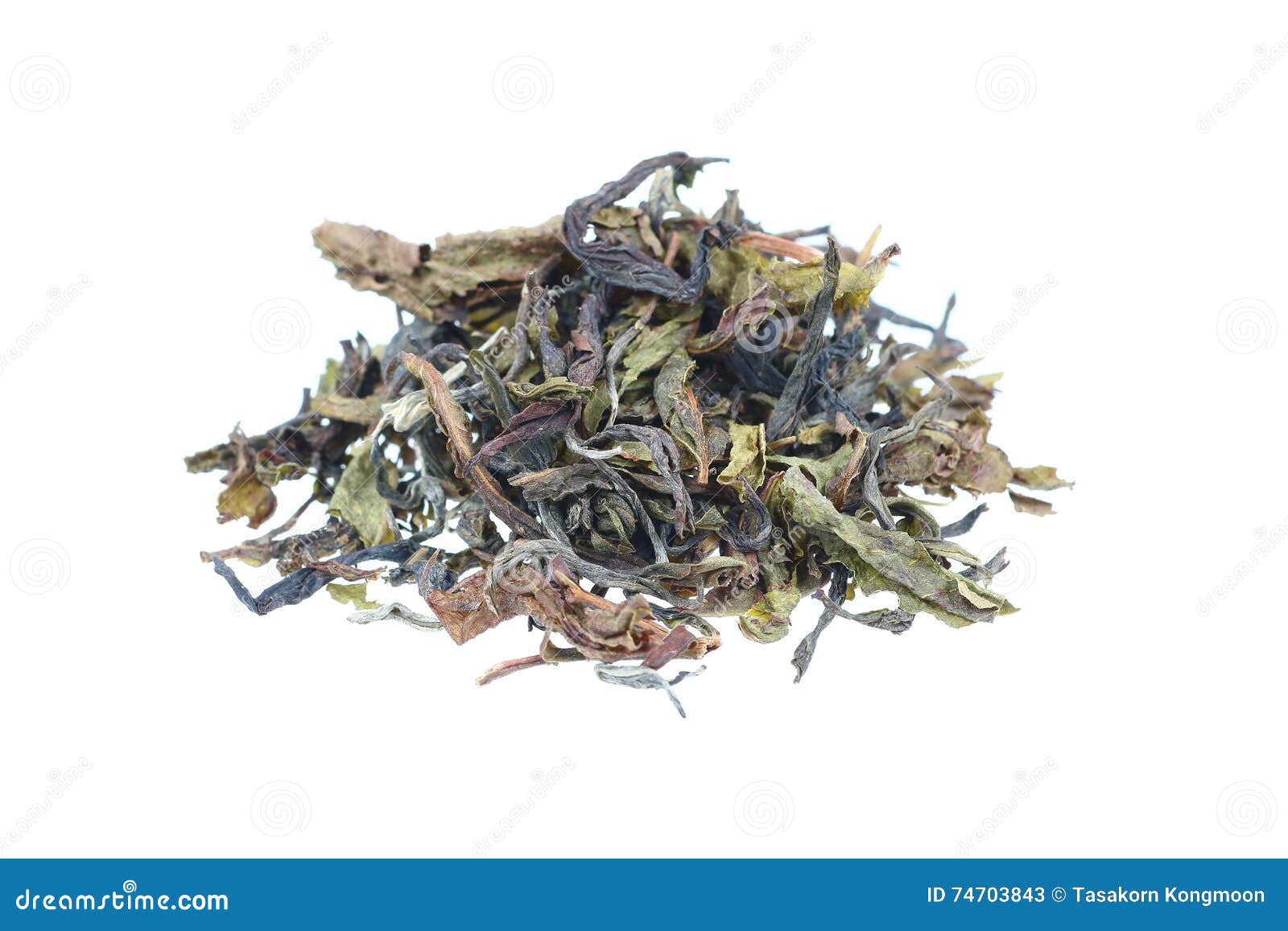 Pile Tea Leaves Isolated on White Stock Image - Image of chinese ...