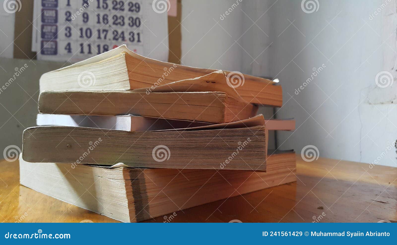 Pile of Thick Books on the Study Table Stock Image - Image of antique ...