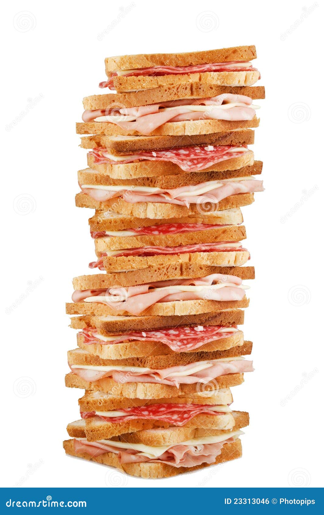 Pile of toast stock photo. Image of fast, pork, gourmet - 23313046