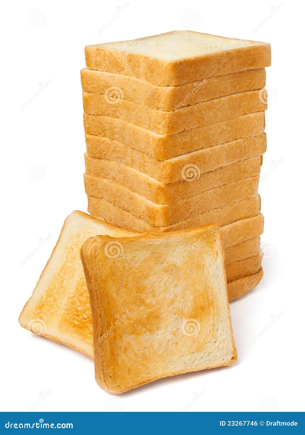 Pile of toasts stock photo. Image of toast, sliced, shadow - 23267746