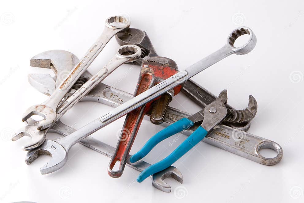 Pile of tools stock photo. Image of hand, wrench, chrome - 284788