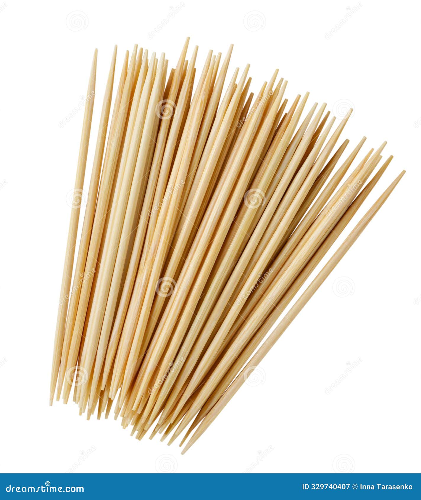 Pile of Toothpicks Close-up on a White Background. Top View Stock Image ...