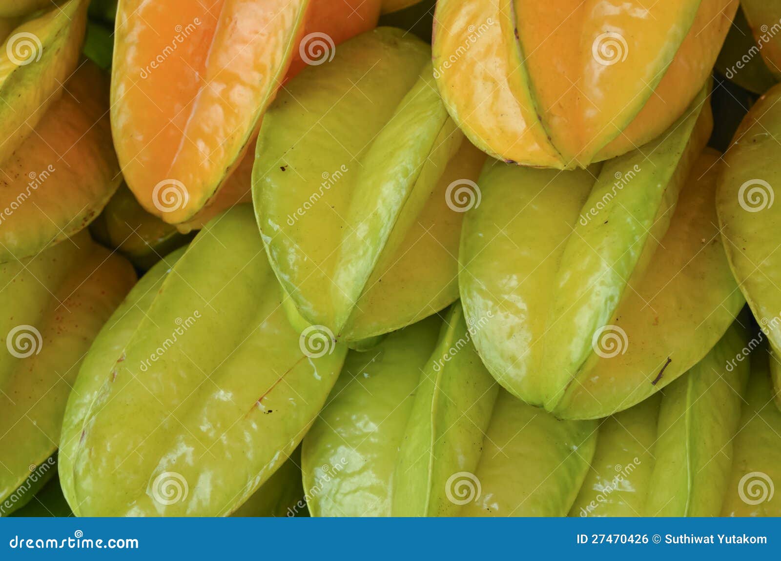 Pile of Tropical Fruit or Carambola Fruit Was Managed Stock Photo ...