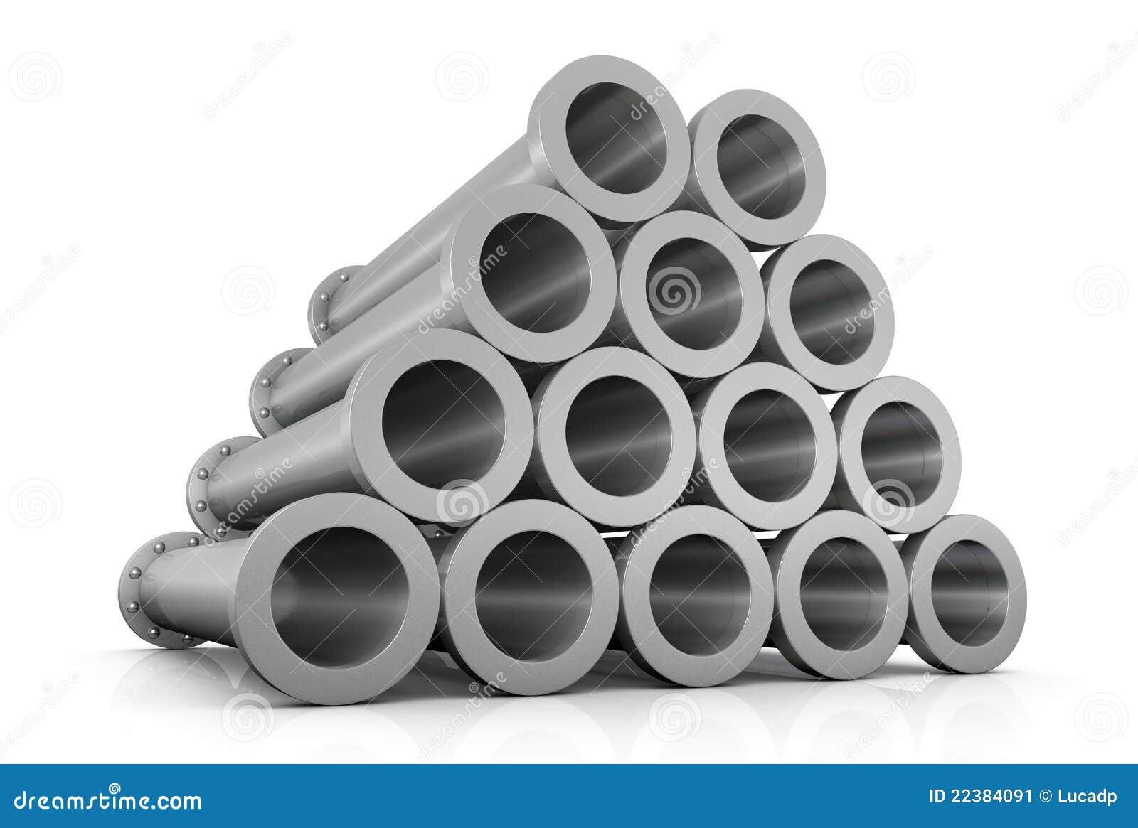 Stack Of Steel Tubing Royalty-Free Stock Photography | CartoonDealer ...