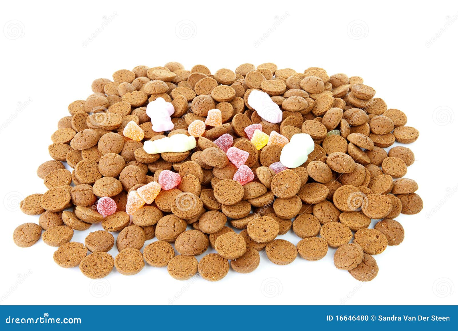 Pile of Typical Dutch Sweets: Pepernoten Stock Photo - Image of ...