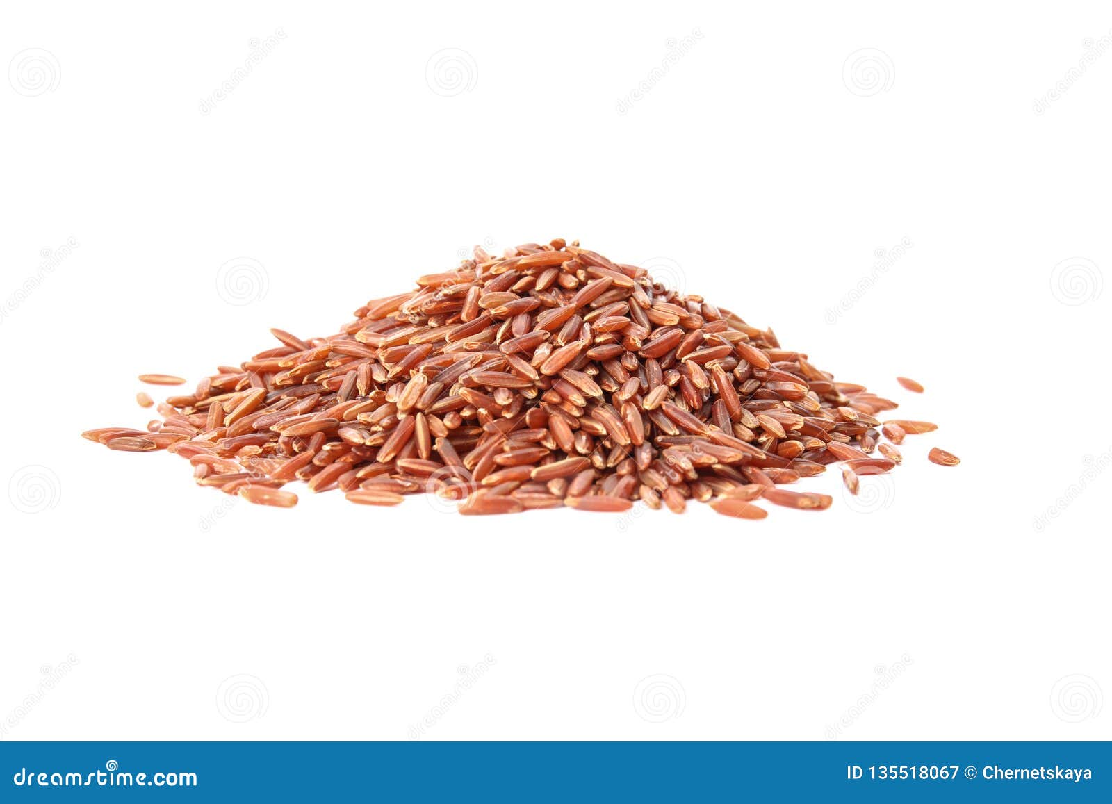 Pile of uncooked red rice stock image. Image of seed - 135518067