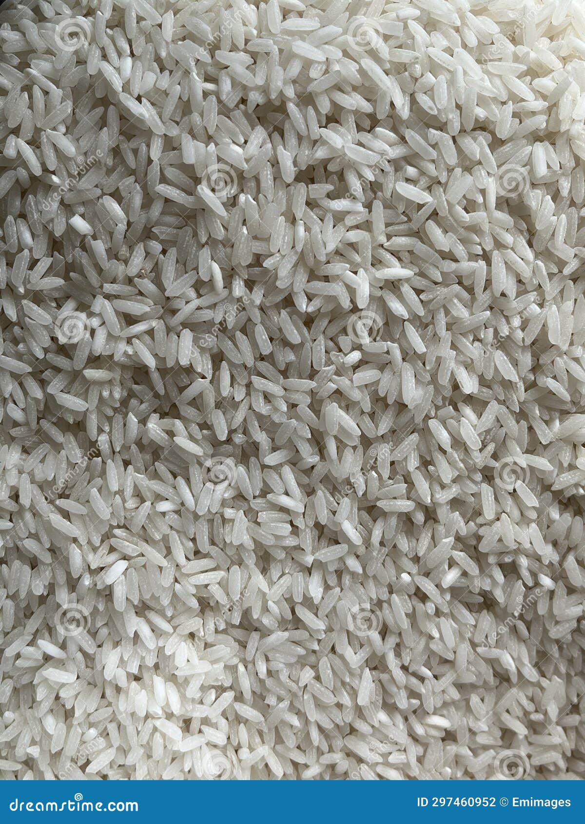 Pile of Uncooked White Rice Stock Photo - Image of grain, ingredient ...