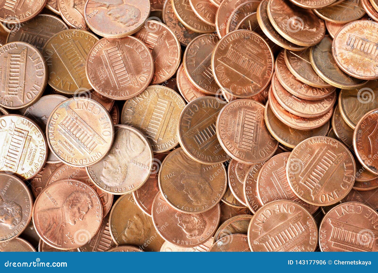 Pile of US Coins As Background Stock Photo - Image of exchange, economy ...