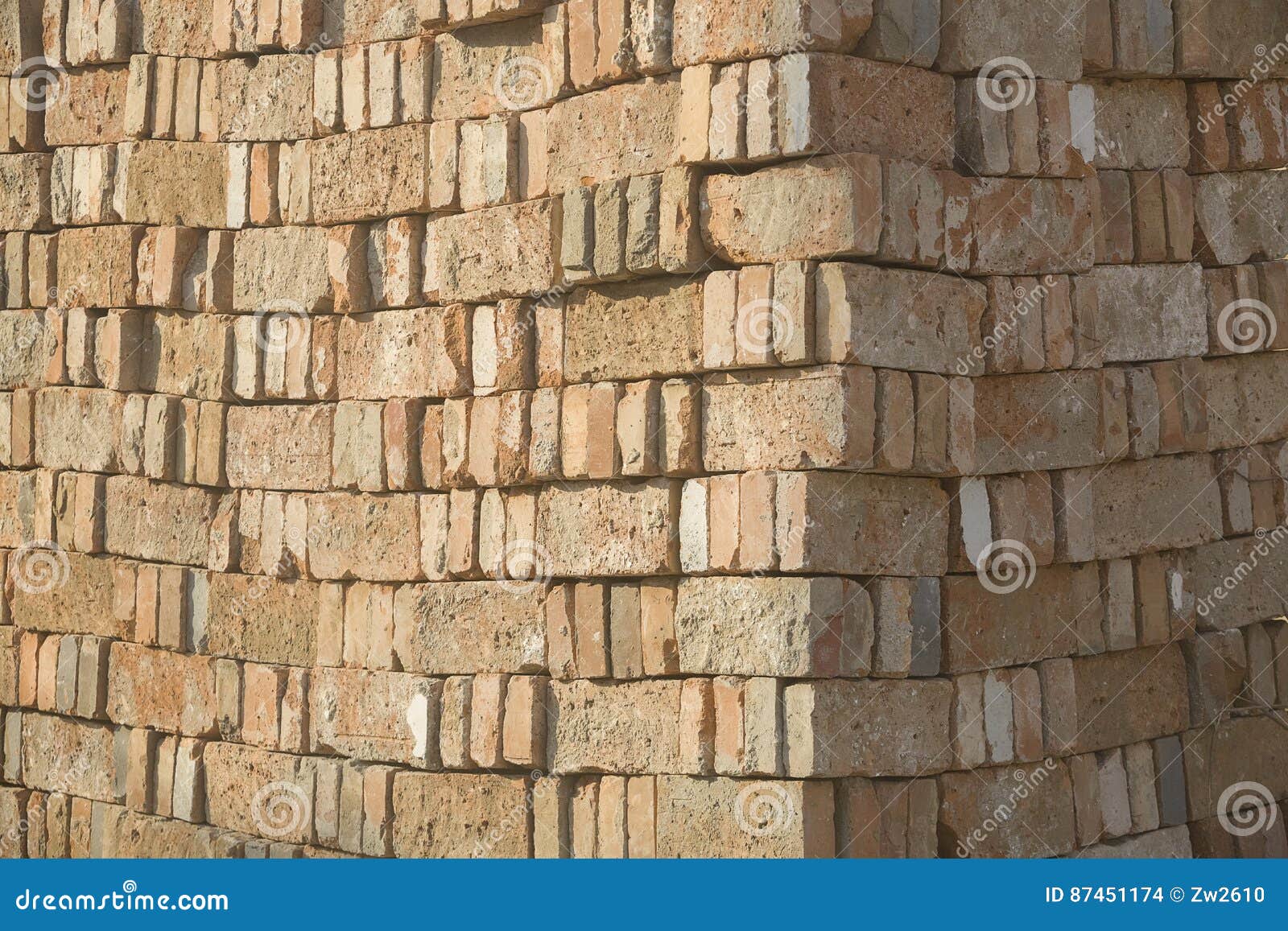 A pile of used bricks stock photo. Image of construct - 87451174